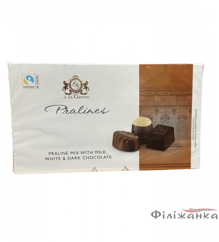 Конфетs J.D. Gross Praline Шоколадні цукерки 250г (58684) | магазин Филижанка